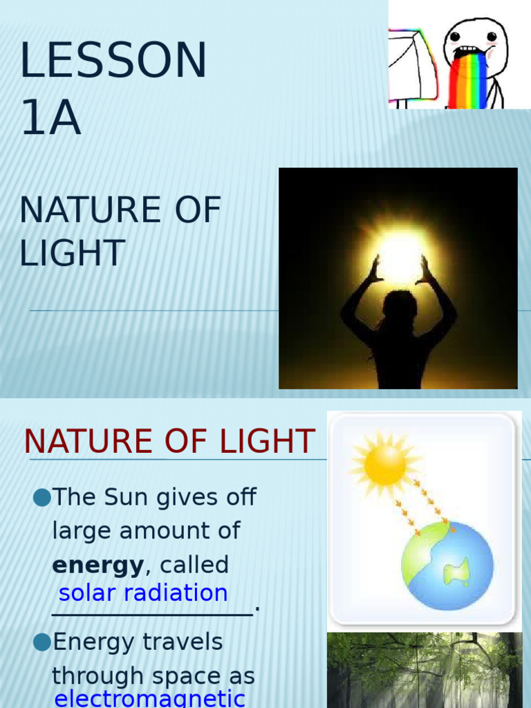 1a Nature of Light | PDF | Electromagnetic Spectrum | Electromagnetic ...