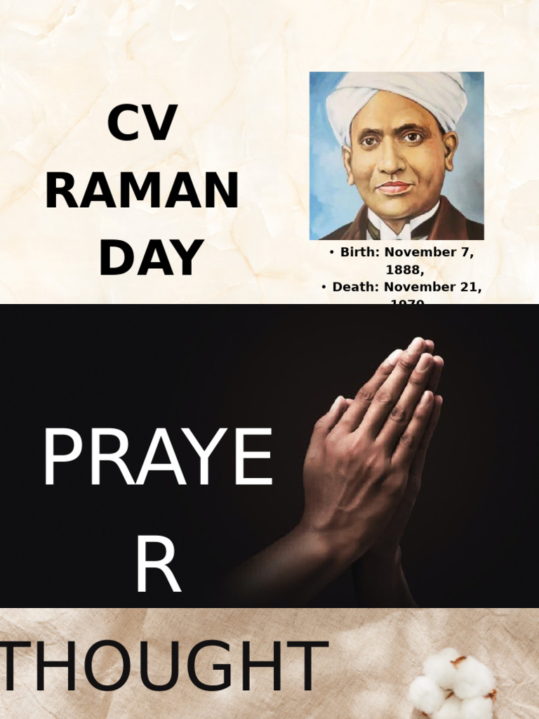 C.V. Raman: Nobel Laureate Physicist | PDF