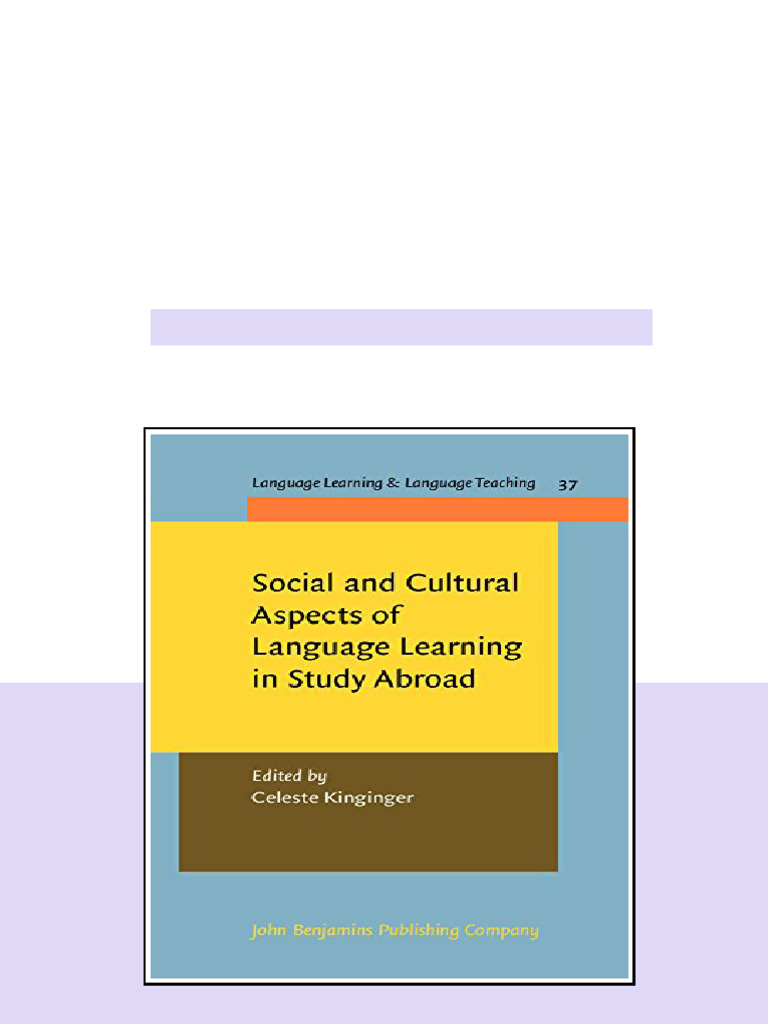 Social And Cultural Aspects Of Language Learning In Study Abroad ...
