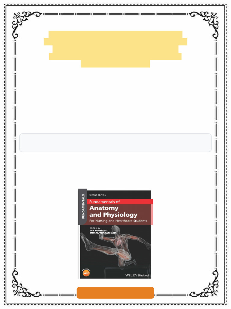 Fundamentals of Anatomy and Physiology Workbook A Study Guide for ...