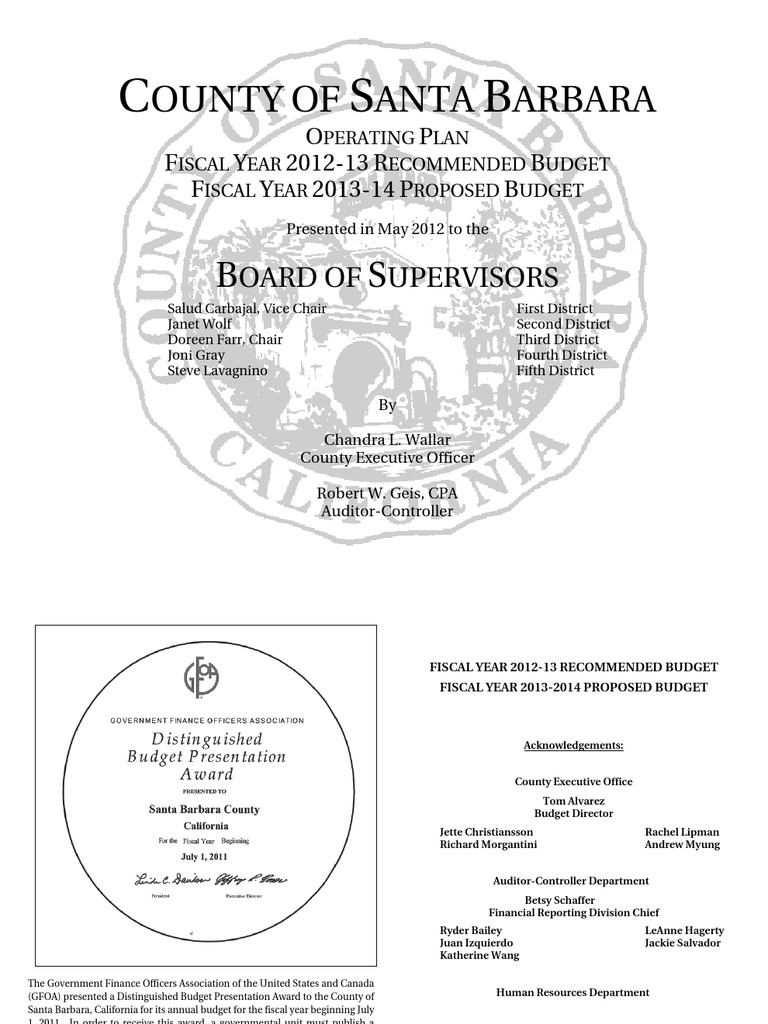 Extraordinary Santa Barbara County Tax Collector Gallery