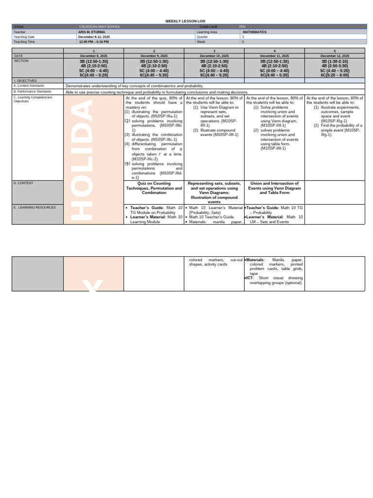 Q3 Etorma DLL | PDF | Mathematics | Cognition