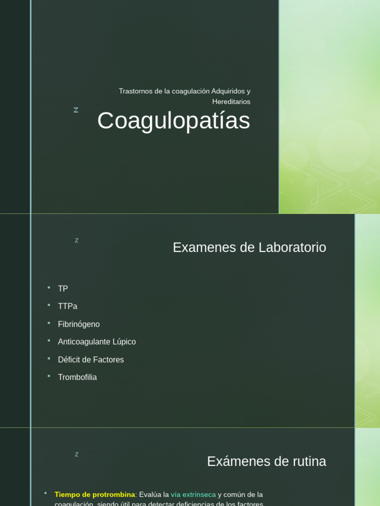 CLASE+12 +Alteraciones+de+La+Coagulaci%C3%B3n | PDF | Coagulación ...