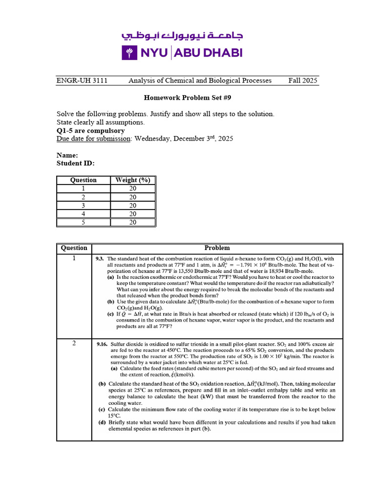 HomeworkProblemSet#9 | PDF