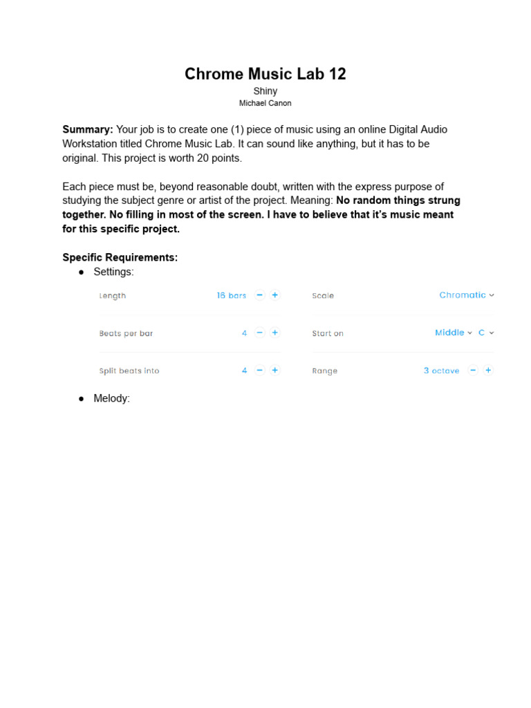 Jackson Foutz - ItM Project - CML 12 | PDF