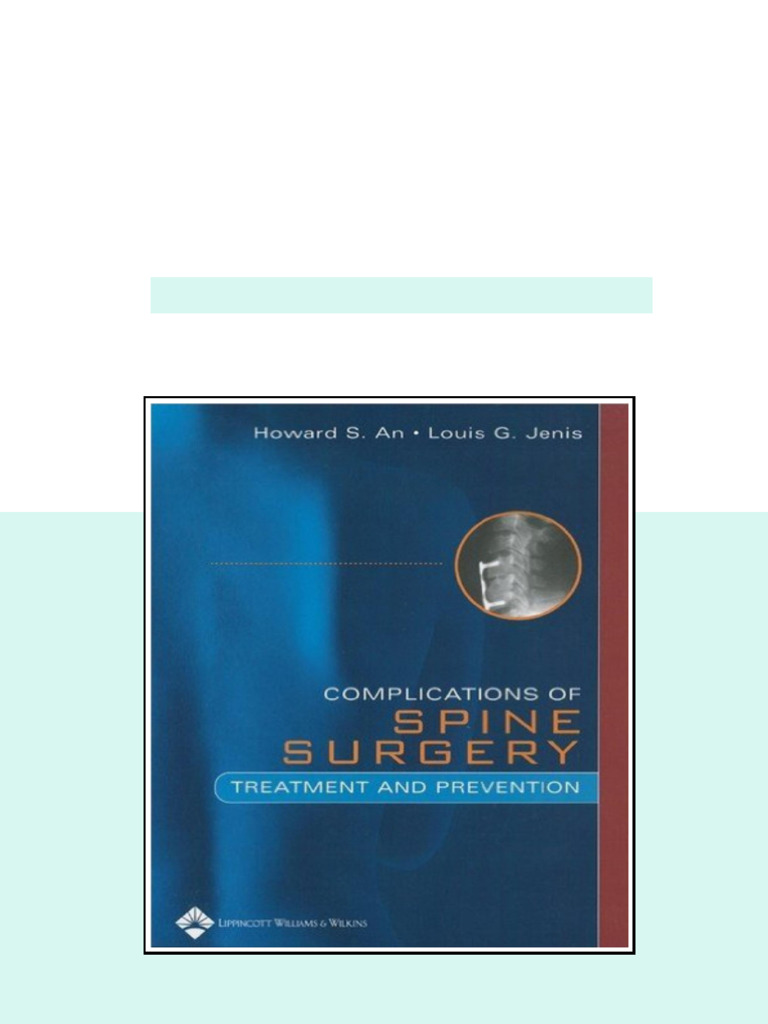 Complications of Spine Surgery Treatment and Prevention full digital ...