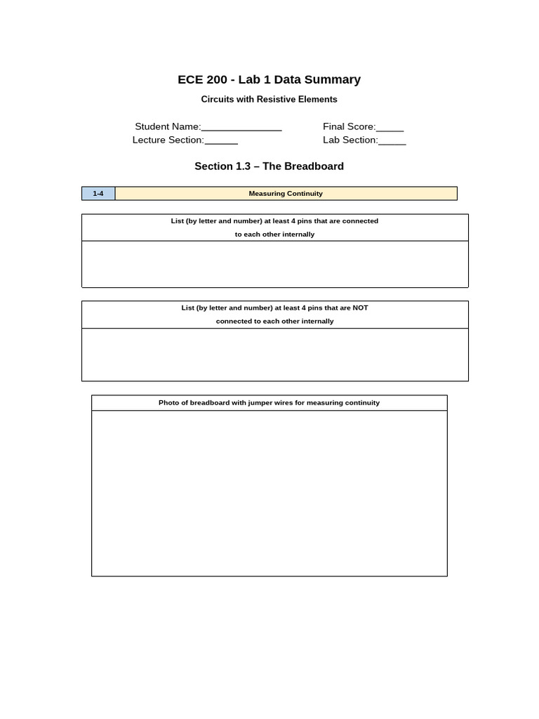 Lab 1 Data Summary_Sp25 | PDF