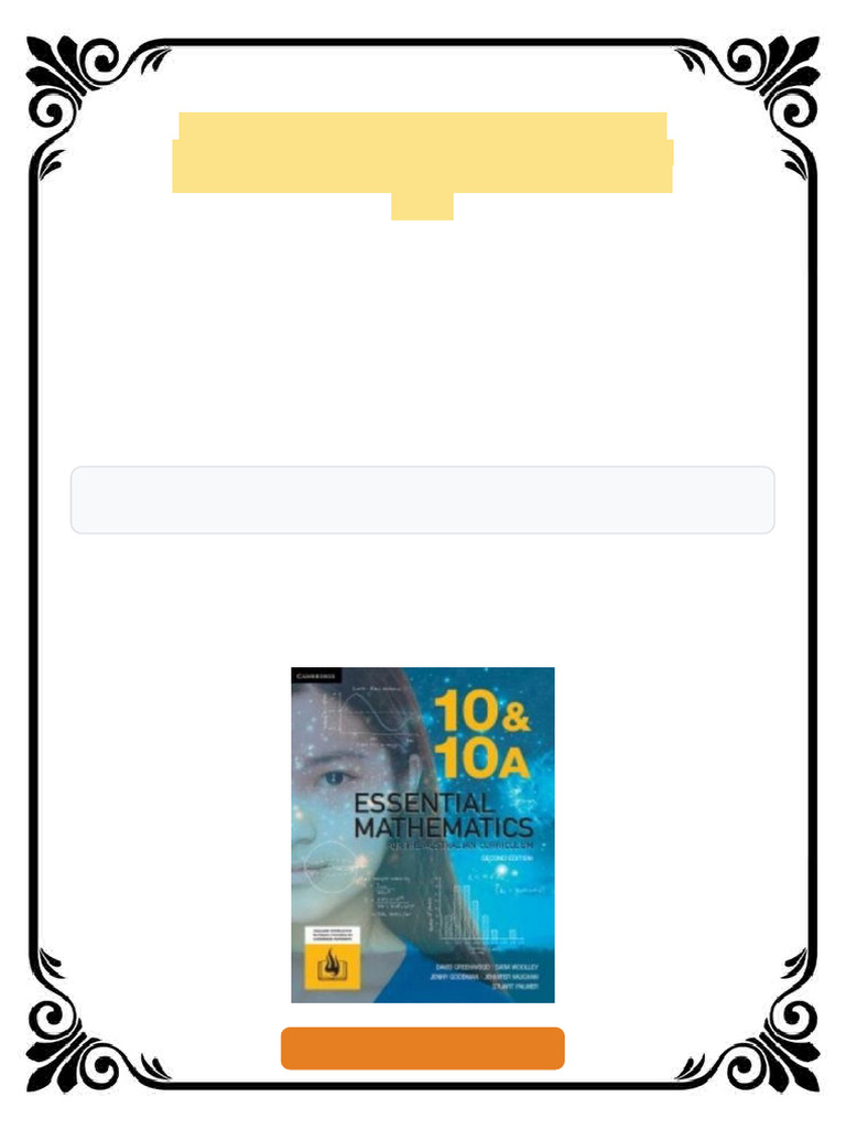 Essential Mathematics for the Australian Curriculum 10 10A 2nd Edition ...