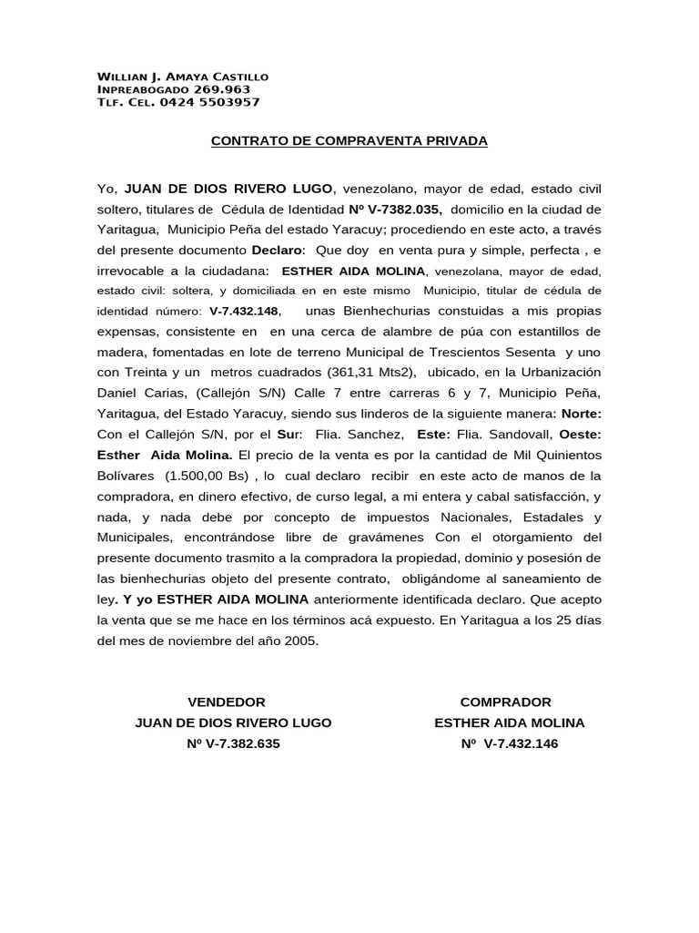 Compraventa sequera | PDF