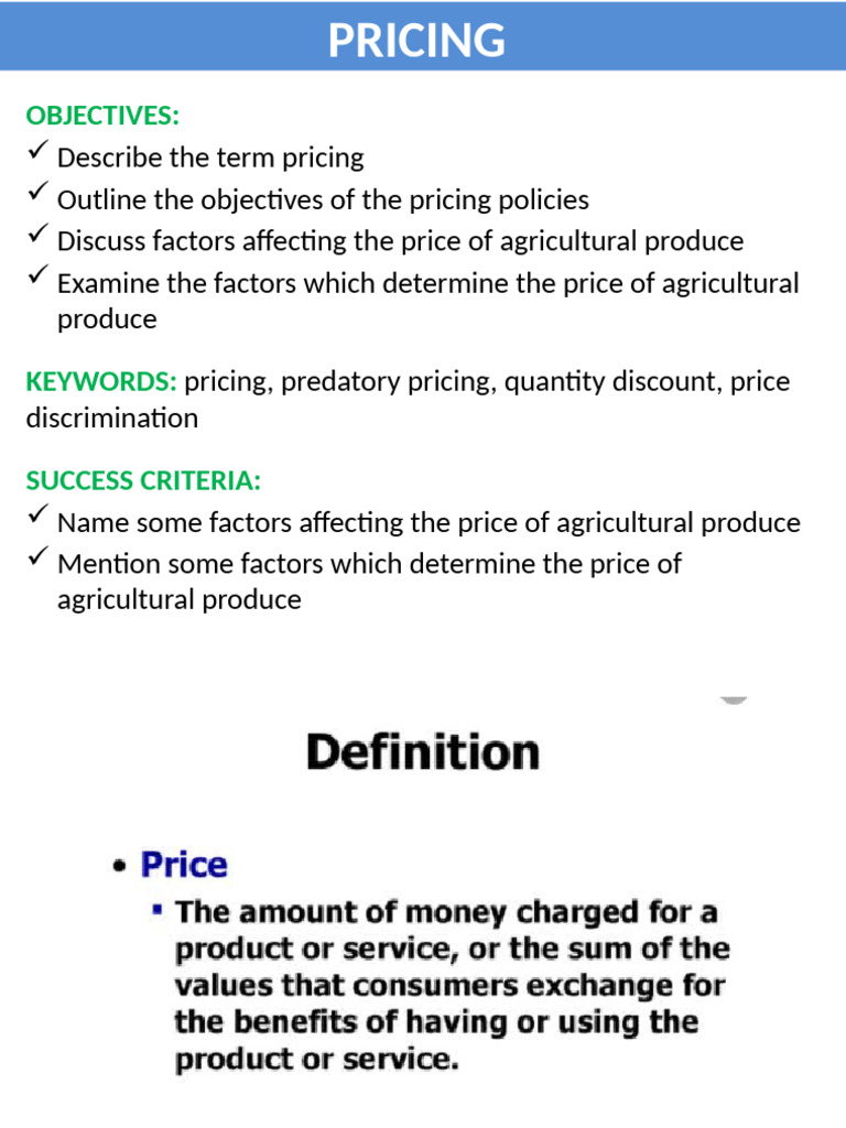Pricing | PDF