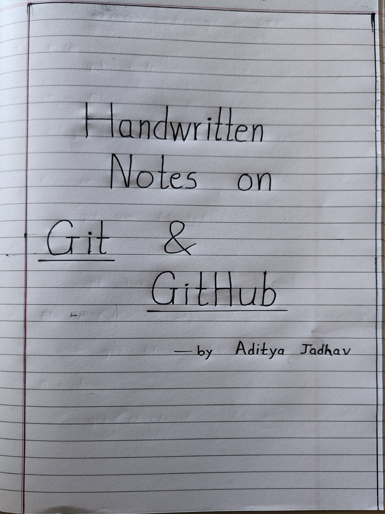 Git and GitHub Notes | PDF