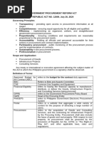 RA 12009 Procurement Modes Overview | PDF | Procurement | Business