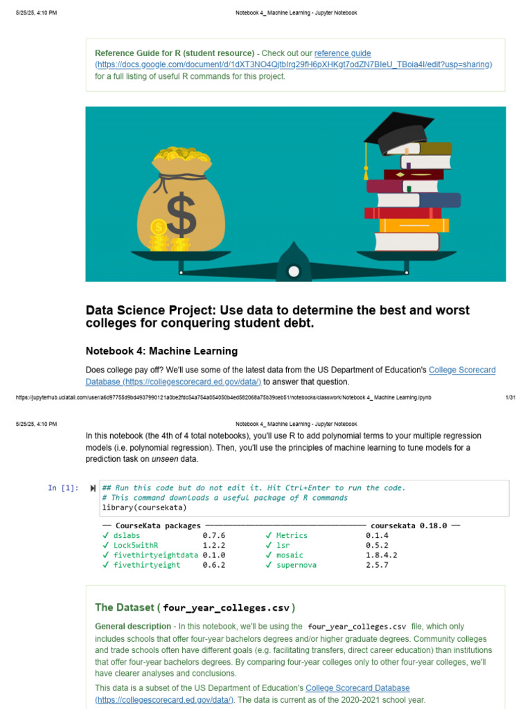 Notebook 4 - Machine Learning - Jupyter Notebook | PDF | Coefficient Of Determination | Errors ...