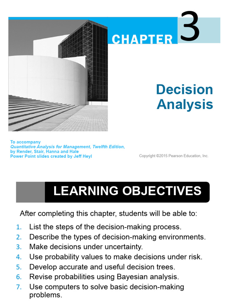 CH3.pptx | PDF | Decision Theory | Decision Making