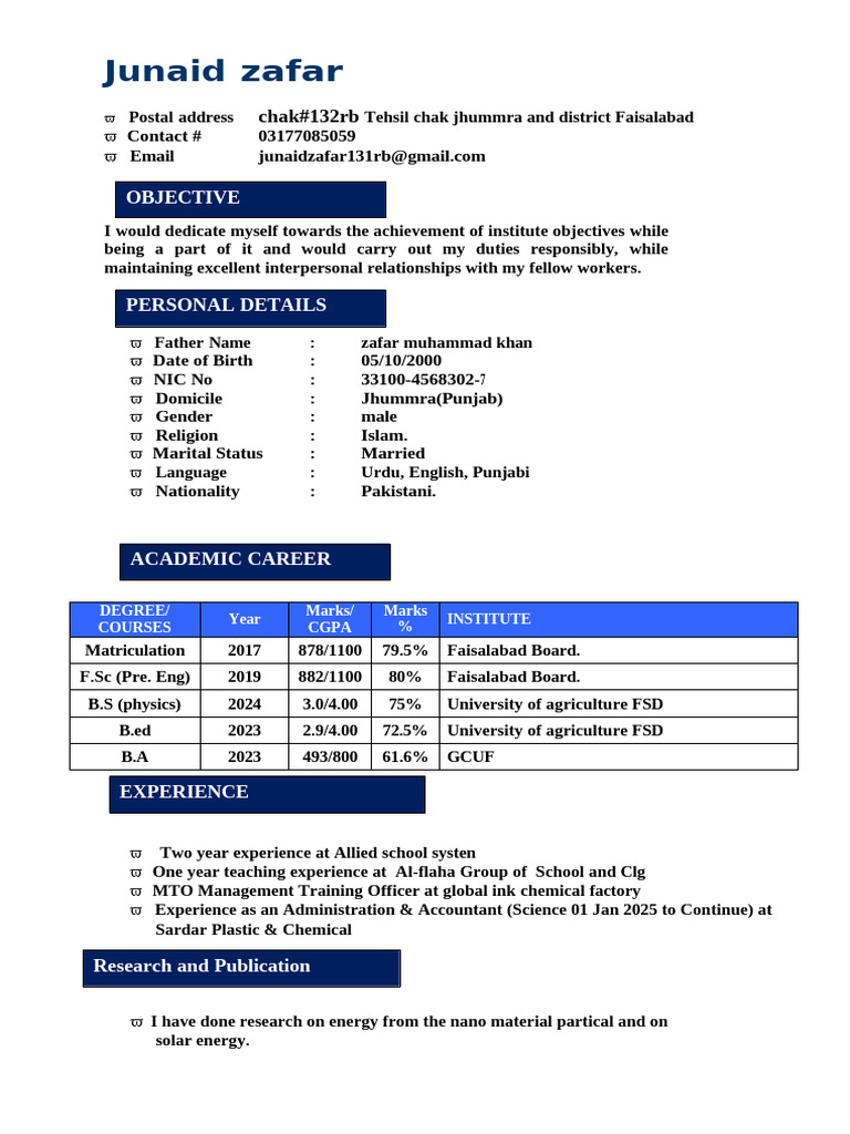 junaid (2) | PDF | Pakistan