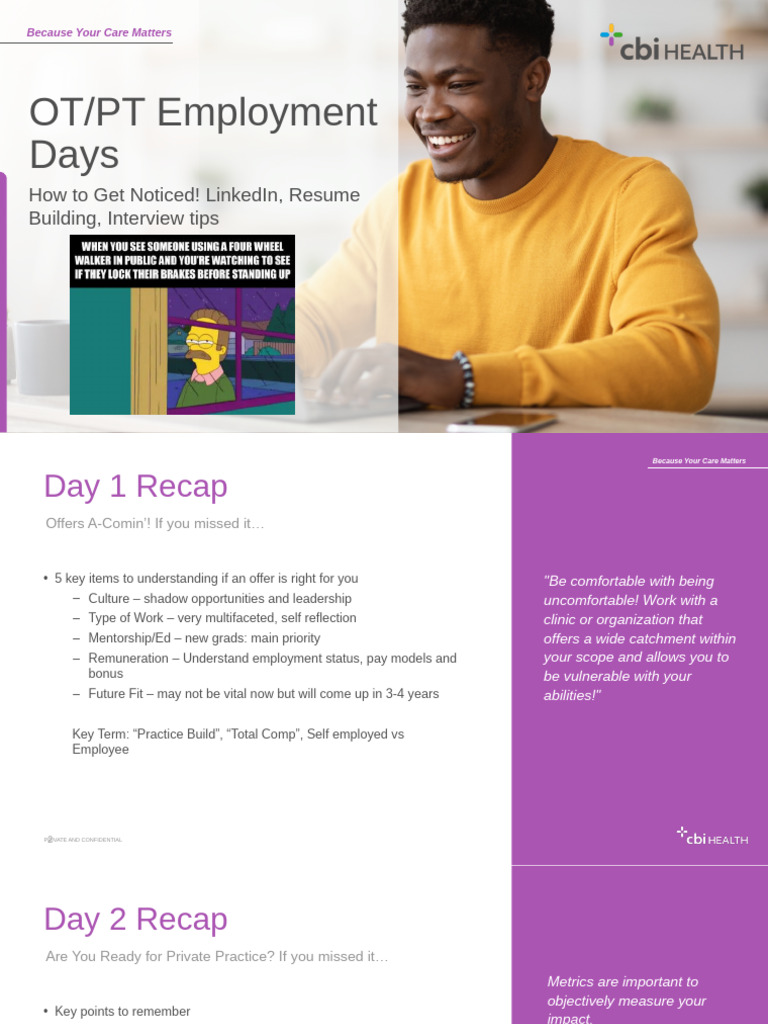 How to Get Noticed Day 3 - 2025 | PDF | Linked In | Résumé