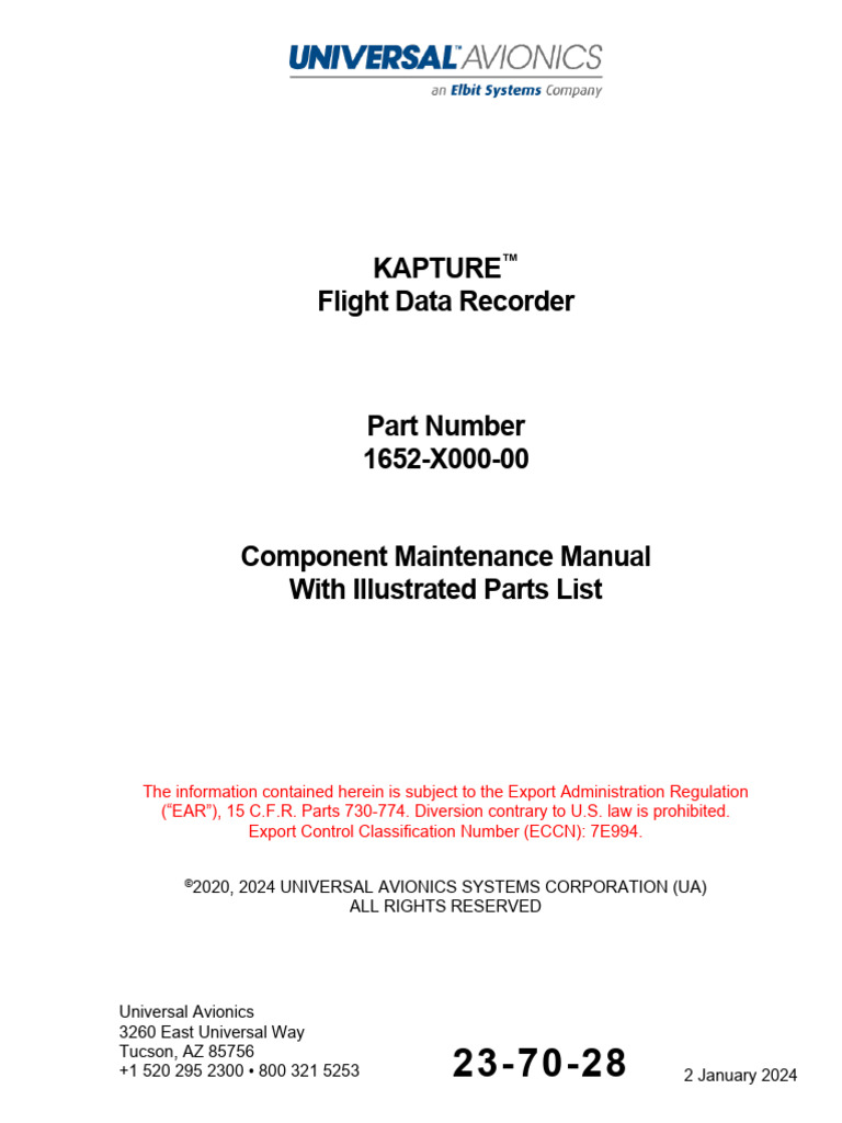KAPTURE™ FDR Maintenance Manual | PDF | Electrostatic Discharge ...