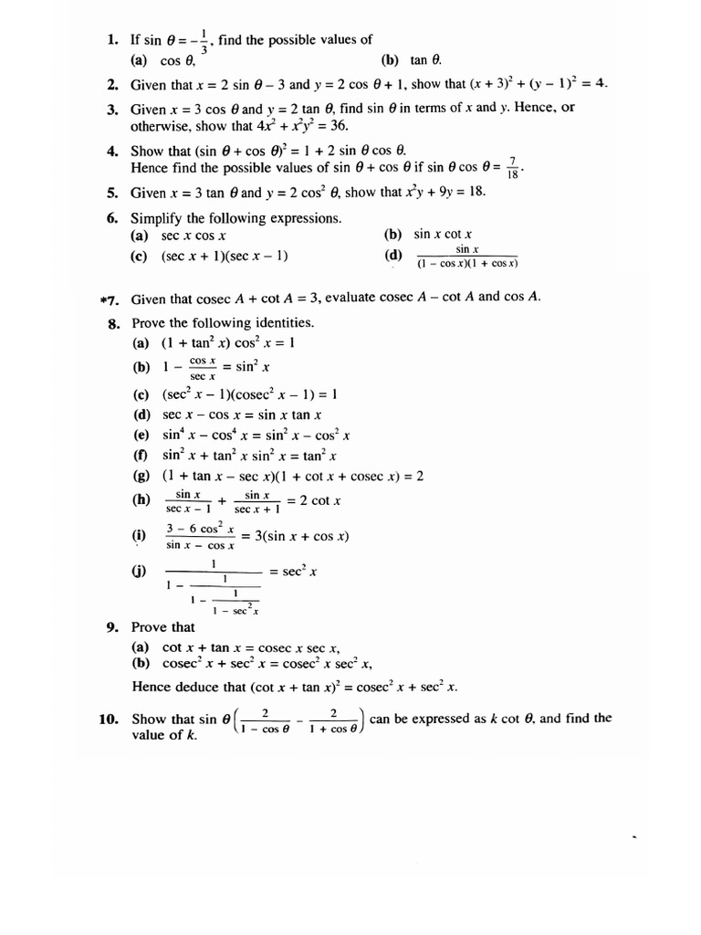 O Level Trigonometry 1 | PDF