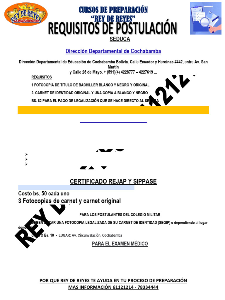Requisitos de Postulacion Polmil 2024 | PDF