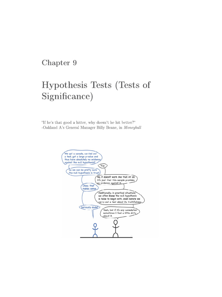 Chapter 9 Stats Section | PDF