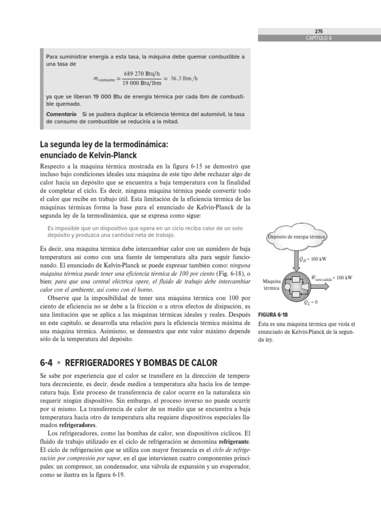 Eficiencia y Funcionamiento de Máquinas Térmicas | PDF | Bomba de calor ...