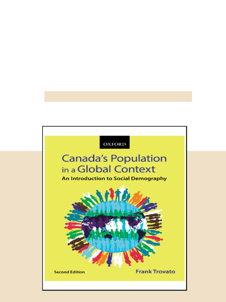 Canada's Population in a Global Context An Introduction to Social ...