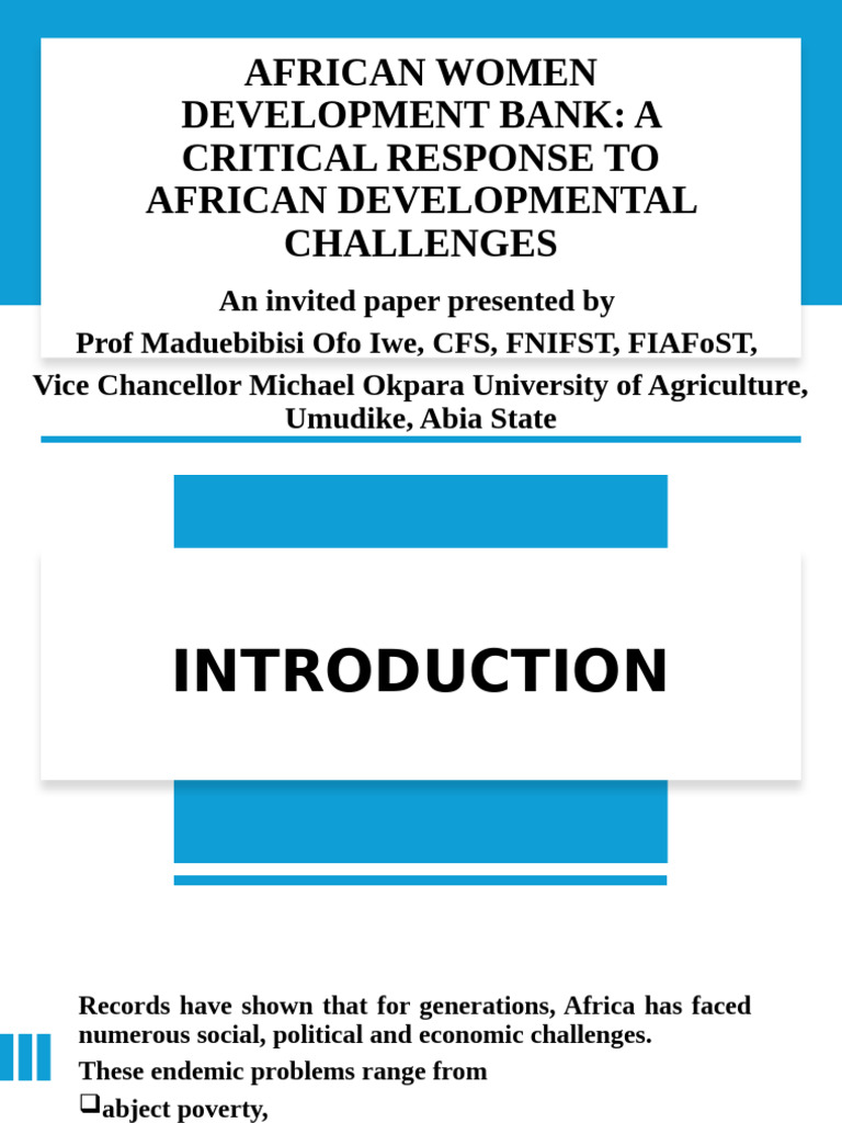 Empowering African Women for Development | PDF