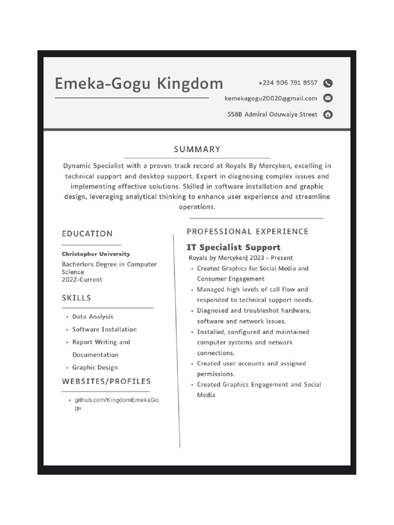 CV Proper | PDF