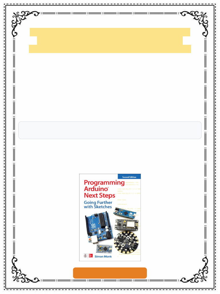 Programming Arduino Next Steps: Going Further with Sketches 2nd Edition ...