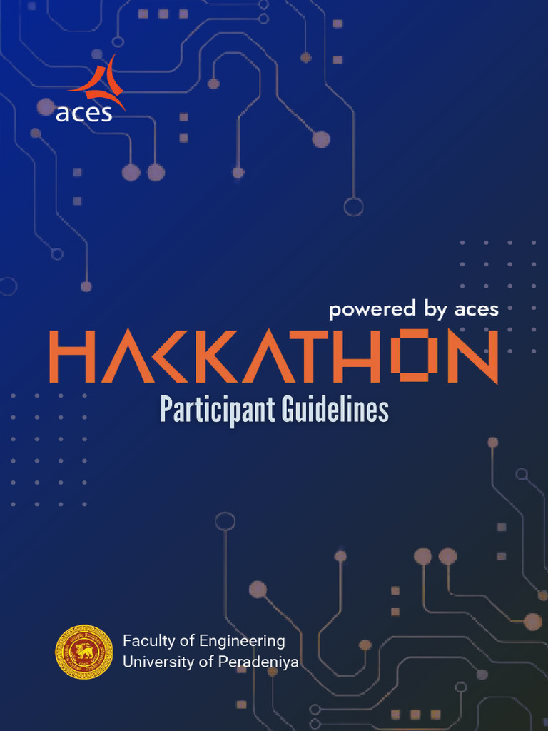 ACES Hackathon 2025 Participant Guidelines | PDF | Mentorship | Business