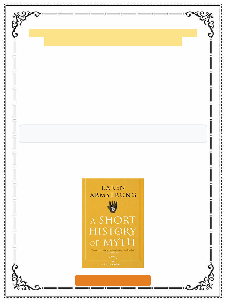 A Short History of Myth Canons Armstrong Ebook Every Chapter Included ...