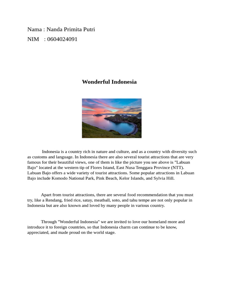 Nanda Primita Putri - Written English | PDF