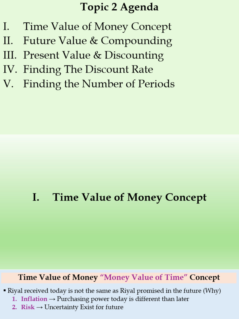 Time Value of Money Explained | PDF | Present Value | Interest