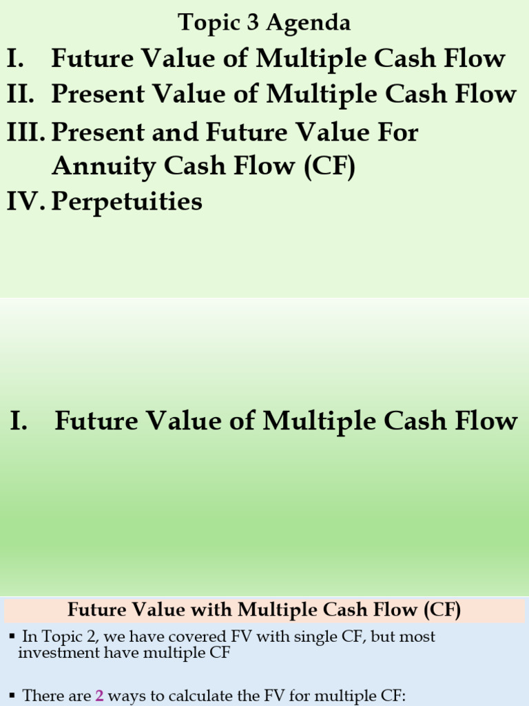 Topic_3_Discounted Cash Flows_Class | PDF | Present Value | Interest