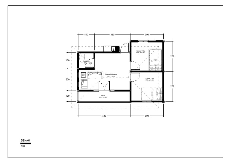 Denah: Kamar Tidur FFL. 0.00 | PDF