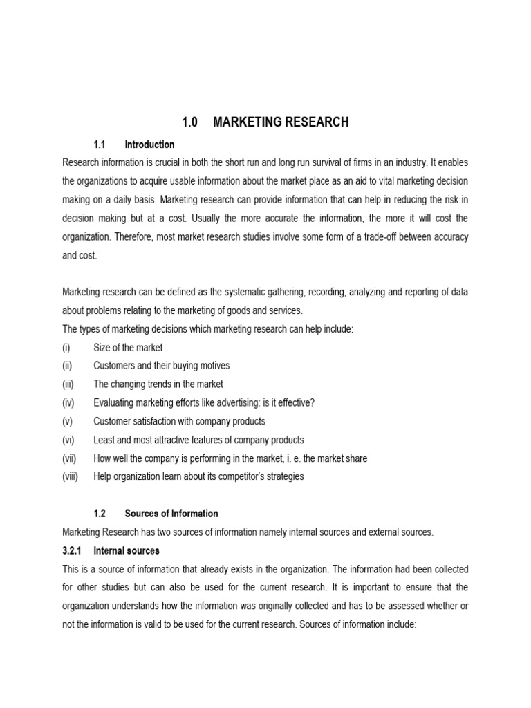 Marketing Research Material | PDF | Marketing | Marketing Research