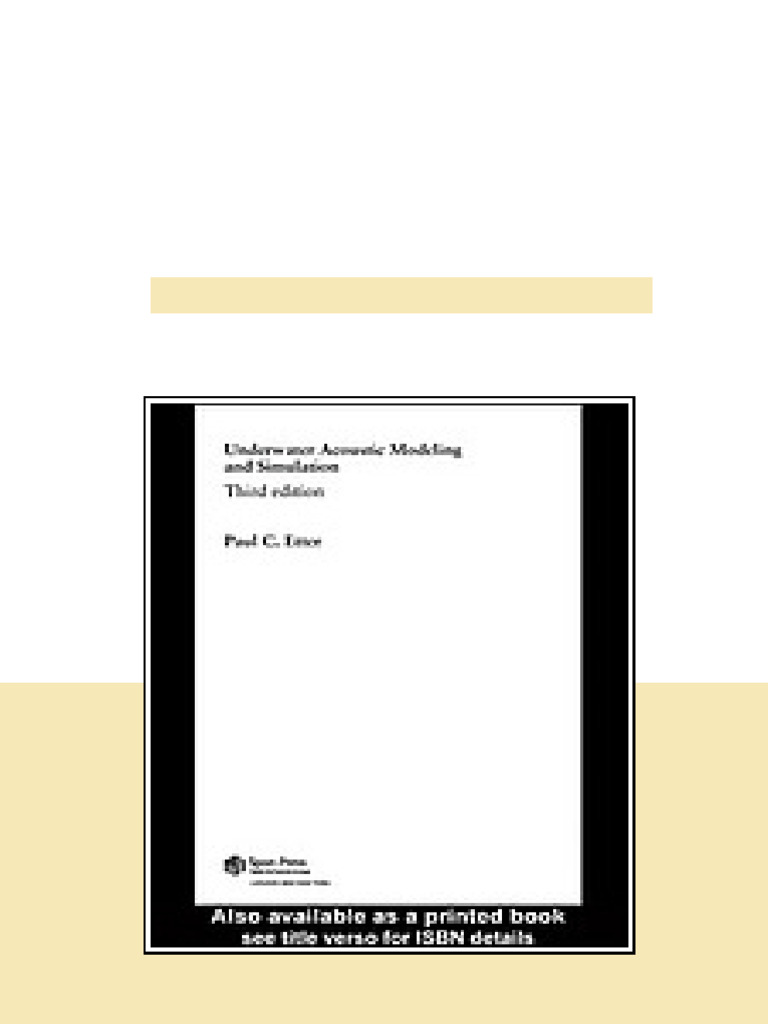 Underwater Acoustic Modeling And Simulation 3rd Ed Etter Paul C full ...
