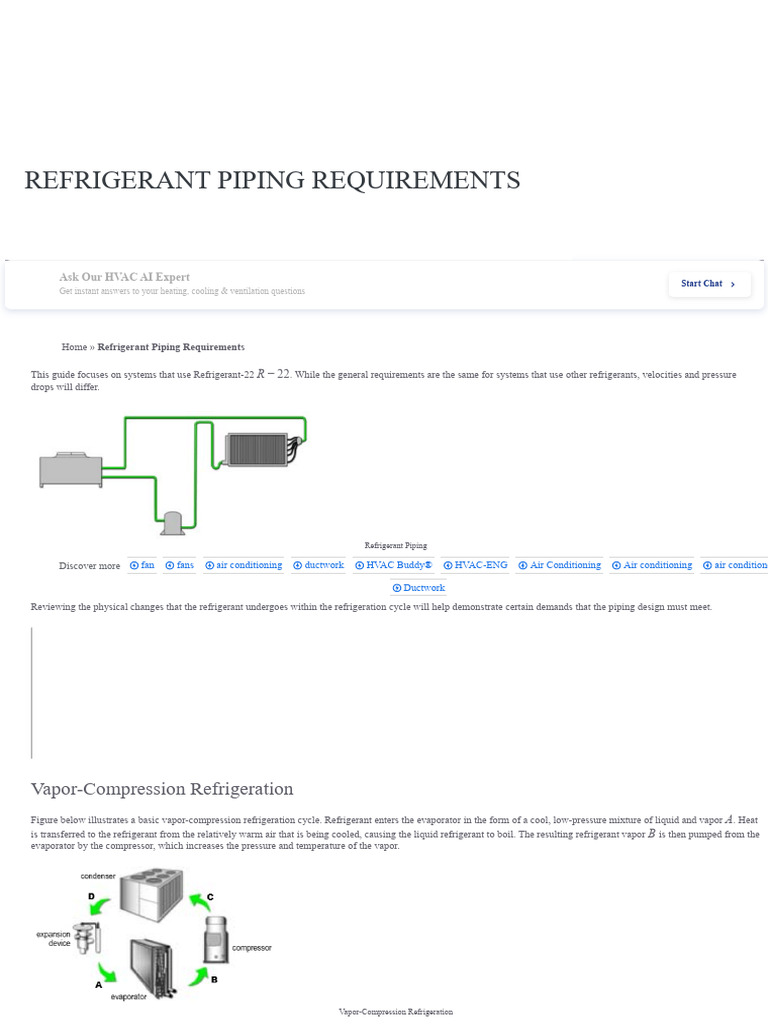 Refrigerant Piping Design Guide | PDF | Thermodynamics | Chemical ...