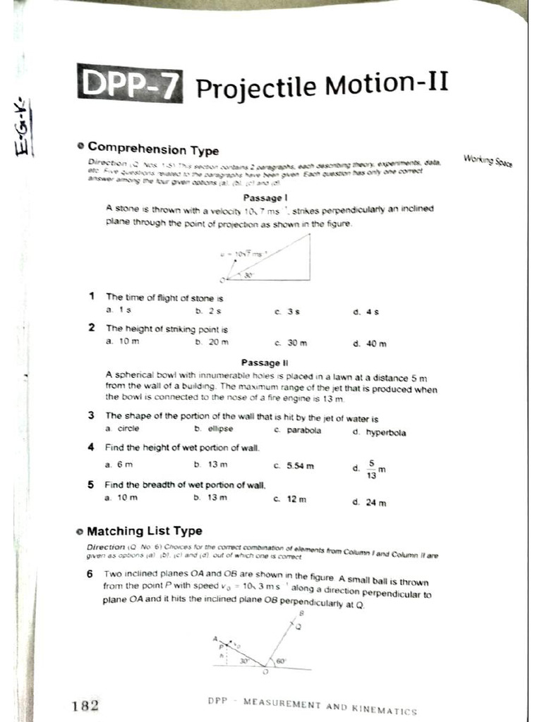Projectile Motion II | PDF