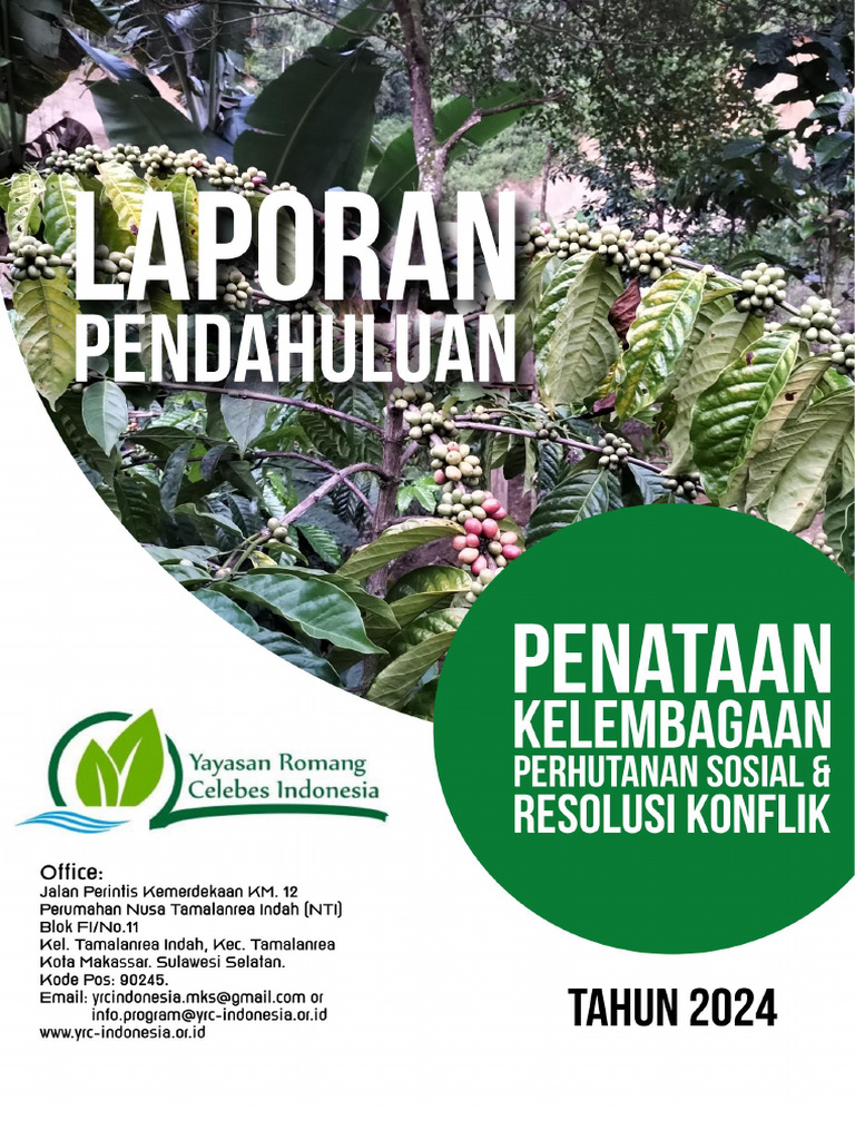 Lap. Pendahuluan - P. Kelembagaan PS&RK - BPDAS Karama-YRC Ind. - 2024 | PDF
