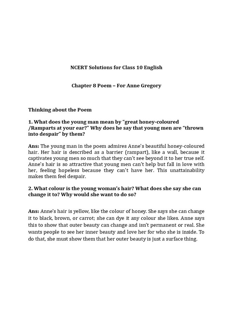 Anne Gregory | PDF