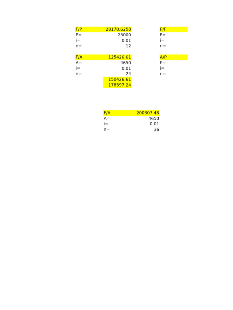 Cálculos Financieros de Pagos y Ahorros | PDF | Inversiones ...