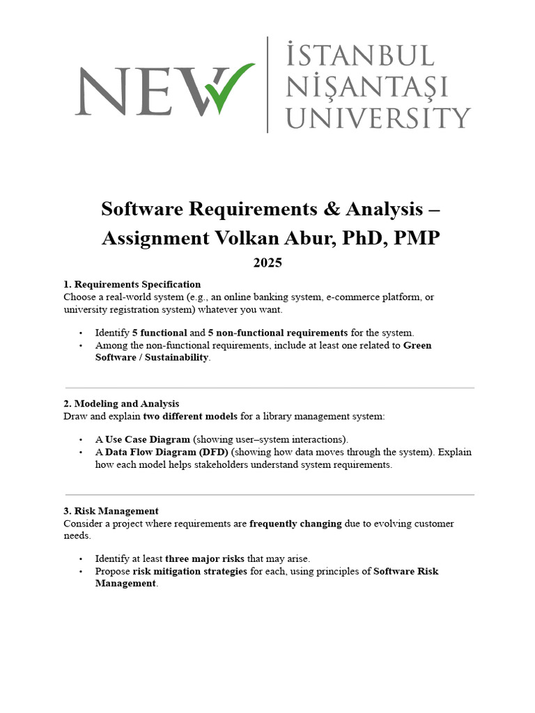 ASSIGNMENT - Software Requirements and Analysis | PDF