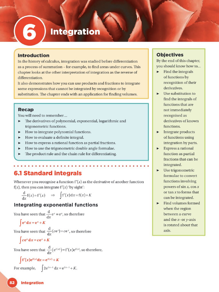 A2 Text Chapter 6 - Integration | PDF
