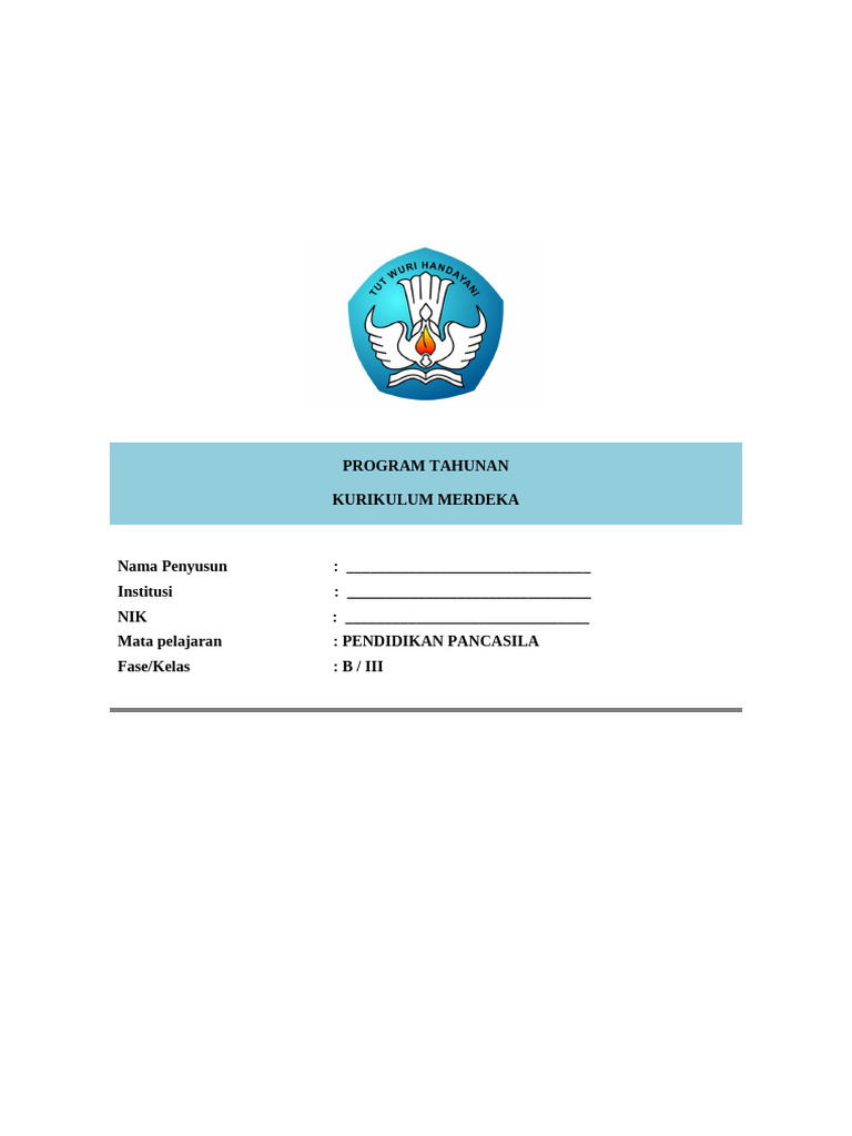 Prota Ppkn Kelas 3 Pdf