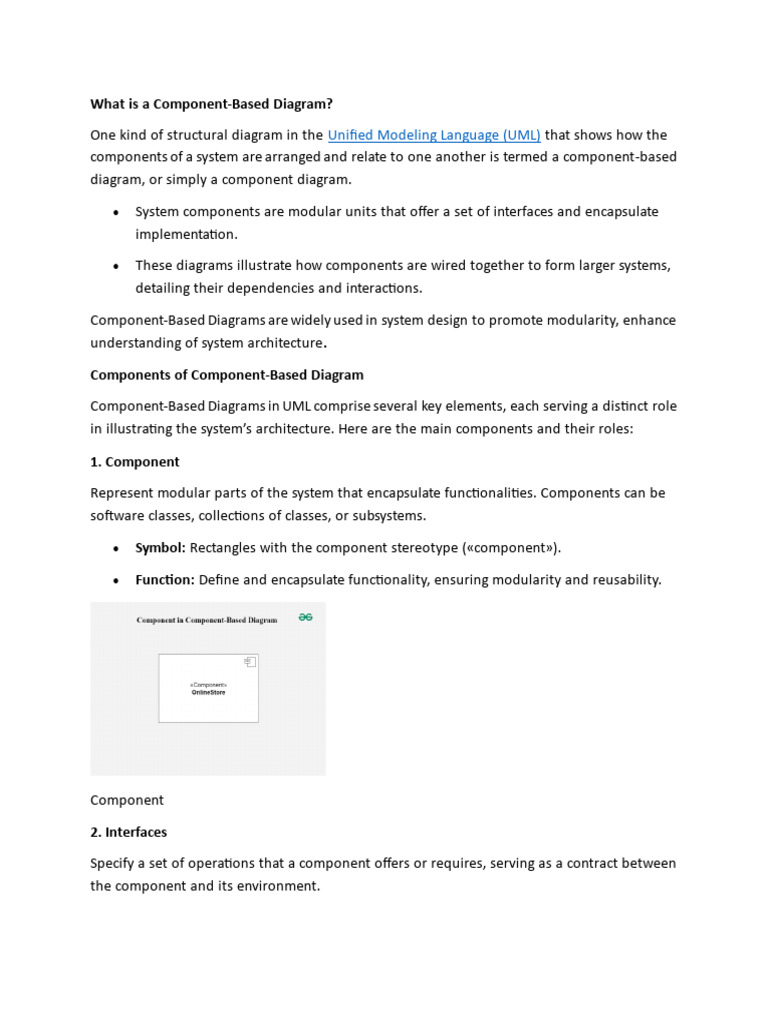 What is a Component | PDF | Unified Modeling Language | System