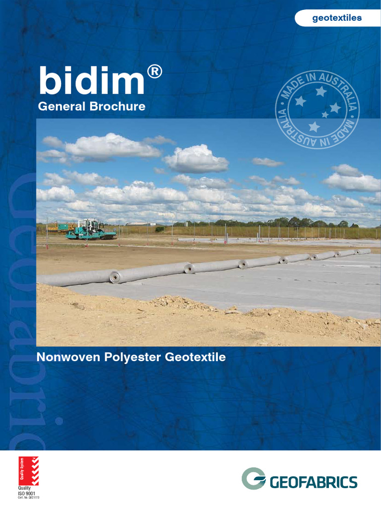 Bidim Brochure M011 04-10 | PDF | Drainage | Road