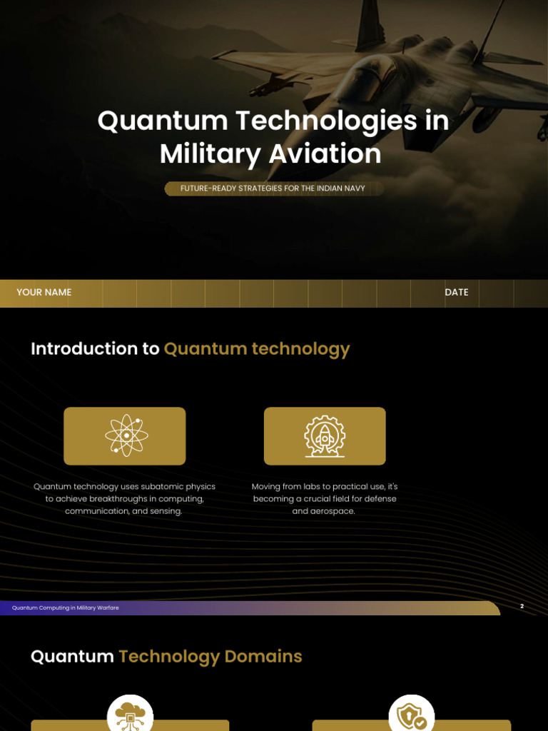 Quantum Technology in Military Aviation | PDF | Quantum Computing ...