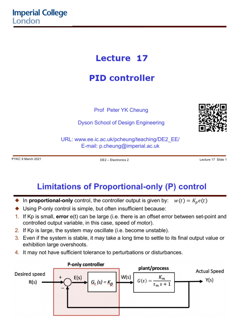 Understanding PID Controllers in Electronics | PDF | Computer ...