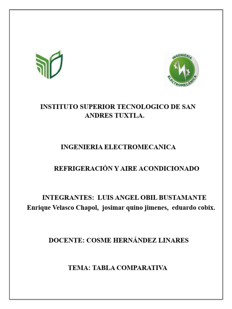 Tabla Comparativa u5. | PDF